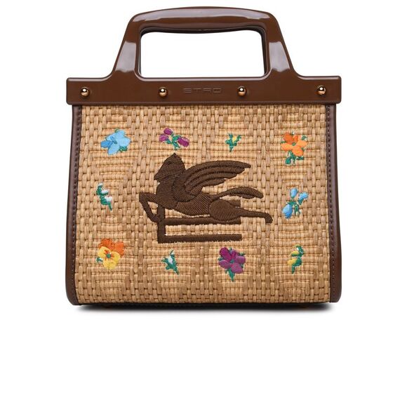 Etro | Bags | Etro Etro Small Love Trotter Multicolor Raffia Bag | Poshmark